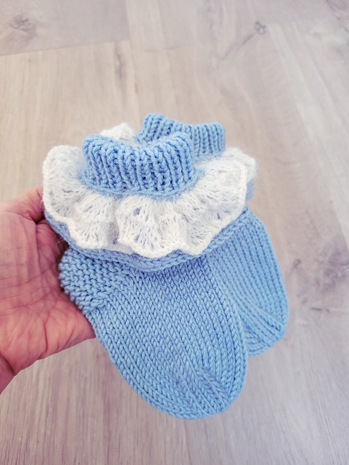 Knitting Pattern Baby Socks With Ruffles, Knitting Pattern for Baby ...