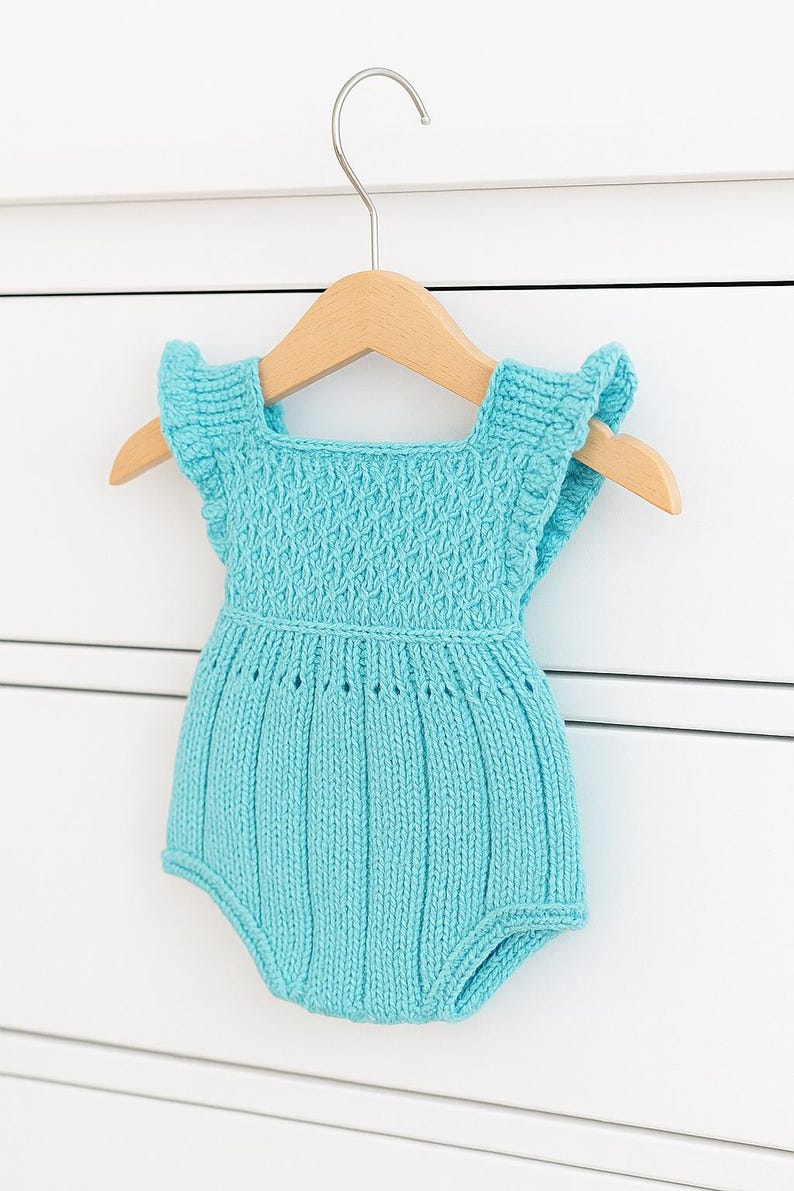 Baby Romper Knitting Pattern PDF, DIY Handmade Bloomer Tutorial, PDF ...