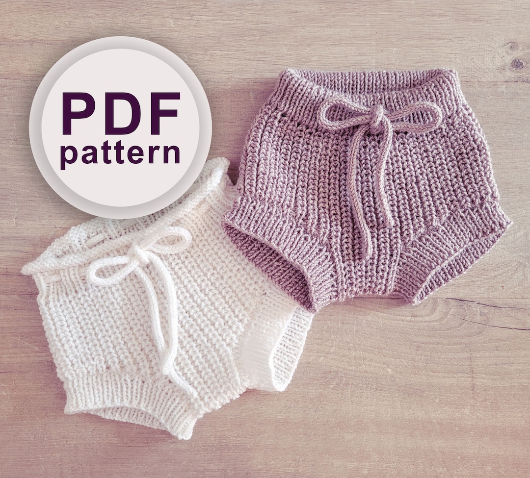 Knitting Pattern PDF Baby Bloomer, DIY Handmade Bloomer Tutorial, PDF ...