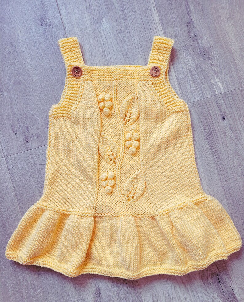 Knitting Pattern Baby Dress / Baby Dress / Knitted Dress / - Etsy