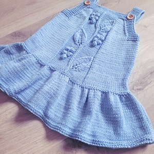 Knitting Pattern Baby Dress / Baby Dress / Knitted Dress / Baby ...