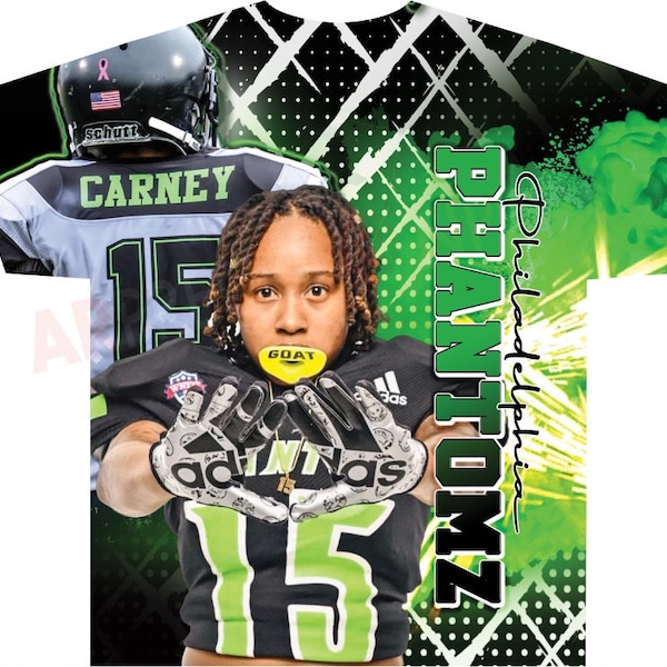 All Over Football Shirt - Etsy