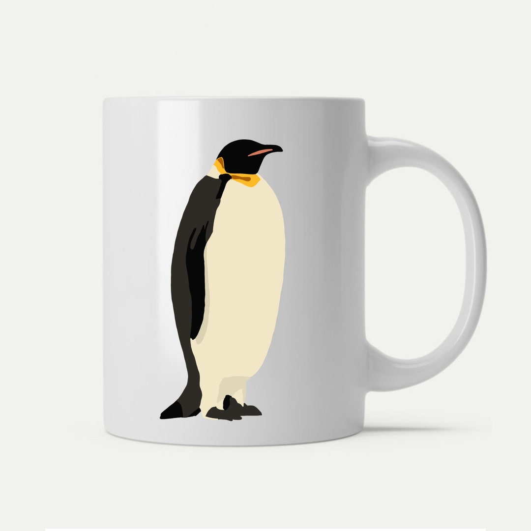 Emperor Penguin Mug / Funny Animal Mug / Penguin Gift / Glossy Mug ...