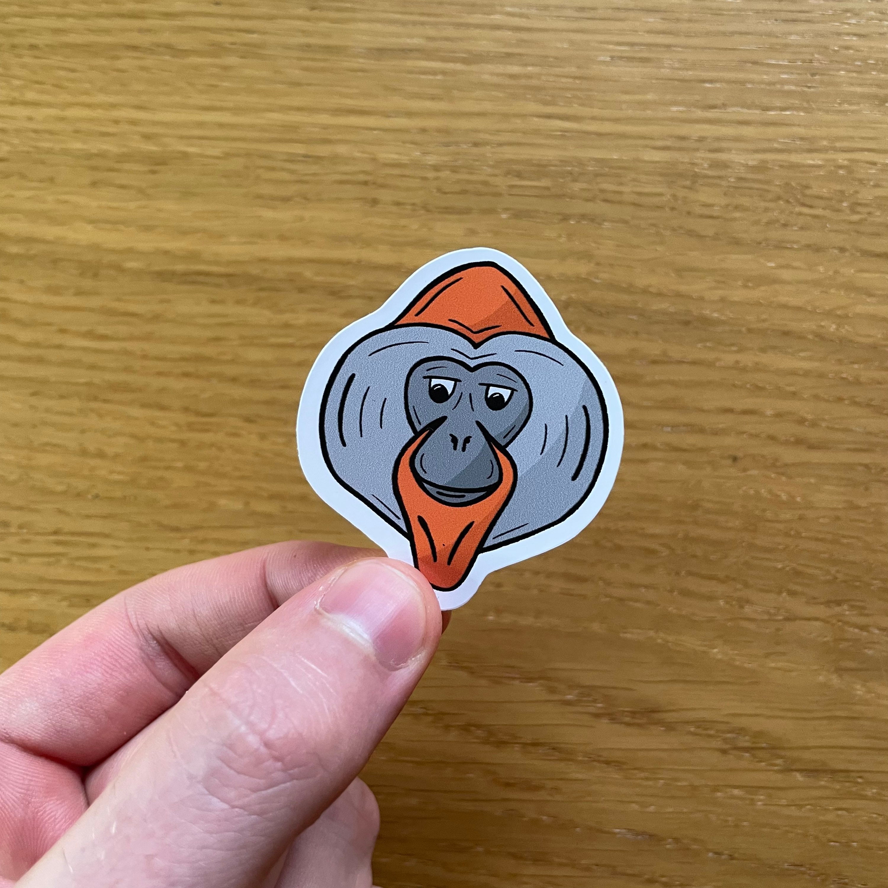Ape Stickers Pack, Gorilla, Orangutan, Gibbon, Chimp, Bonobo, Monkey ...