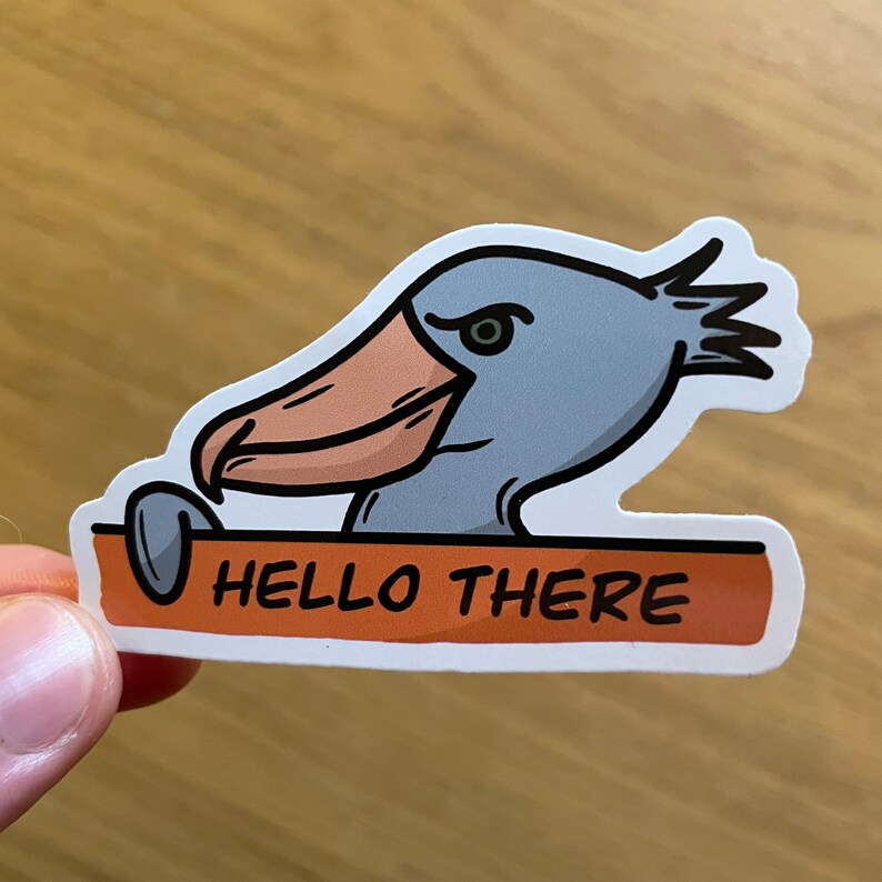 Shoebill Stickers Pack, Shoebill Bird Stickers, Shoebill Stork, Cute ...
