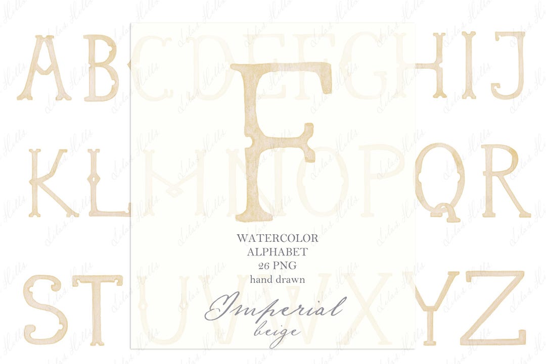 Wedding Monogram PNG Imperial Beige Vintage Calligraphy Letters for ...