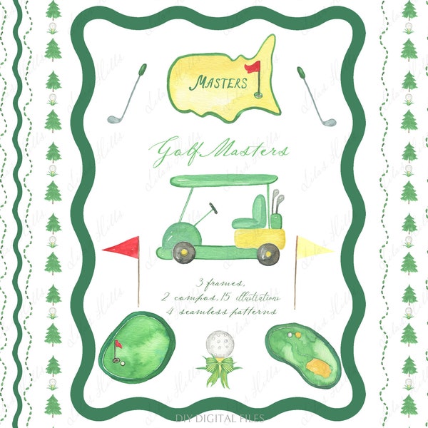 Golf Masters Digital - Etsy