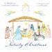 Nativity Christmas. DIY Digital Clipart. Digital Paper Frames - Etsy