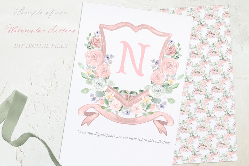 Wedding Monogram PNG Vintage Calligraphy Letters for Crest DIY - Etsy