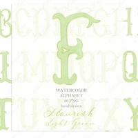 Animal Alphabet Watercolor Clipart A-Z, Baby & Kids ABC Letters, PNG ...