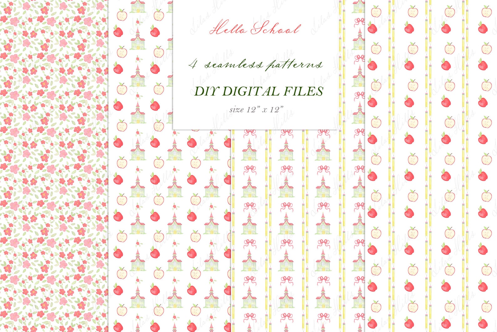 Teacher School Vintage Grand Millennial DIY Digital Clipart. Digital ...