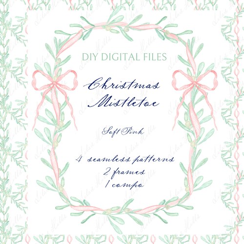 Vintage Christmas. DIY Digital Clipart. Digital Paper Frames - Etsy