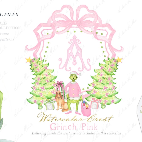 Preppy Grinch Wallpaper - Etsy