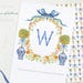 Bamboo Watercolor Alphabet, Blue Calligraphy Letters (PNG Digital ...