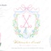 Watercolor Boat Crest Clipart: Pink, Blue, DIY Crests (digital Download ...