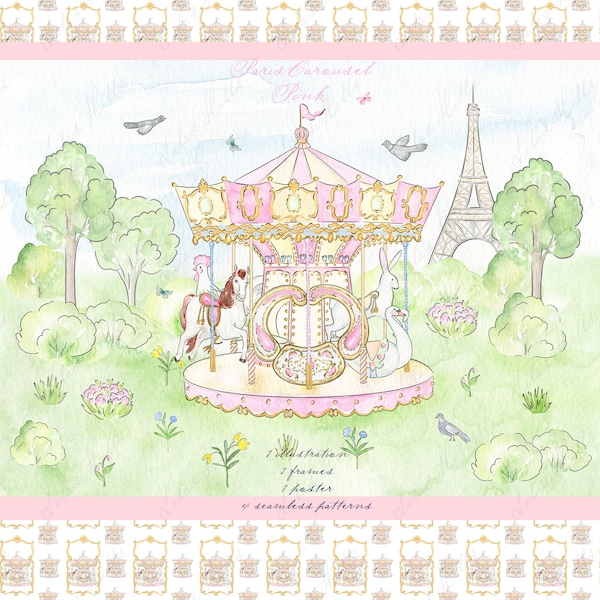 Pink Carousel - Etsy