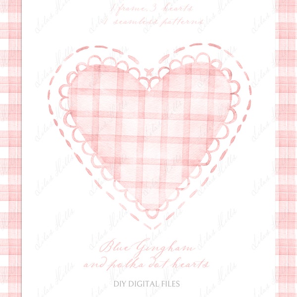 Gingham Polka Dots - Etsy