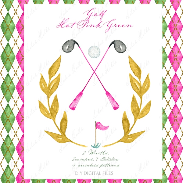 Golf Clipart - Etsy