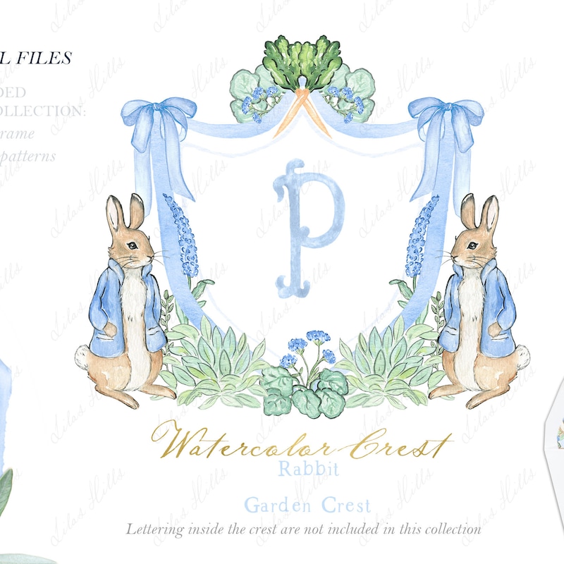 Easter Crest Watercolor Png - Etsy