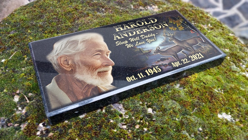 24x12x2 Headstone for Dad Granite Memorial Headstone - Etsy