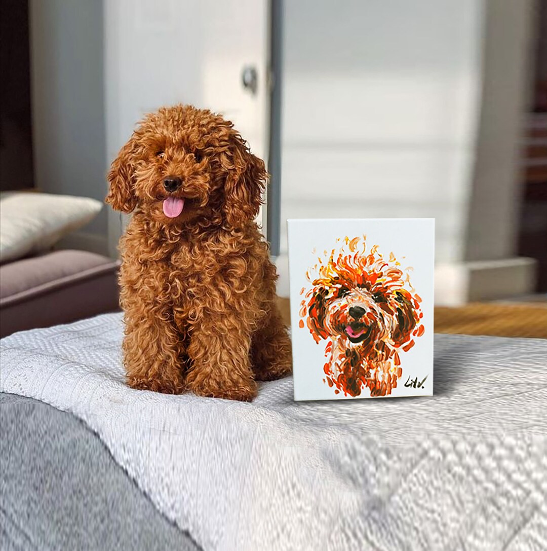 Cutest Dog Portrait From Photo Custom Pet Portrait - Etsy