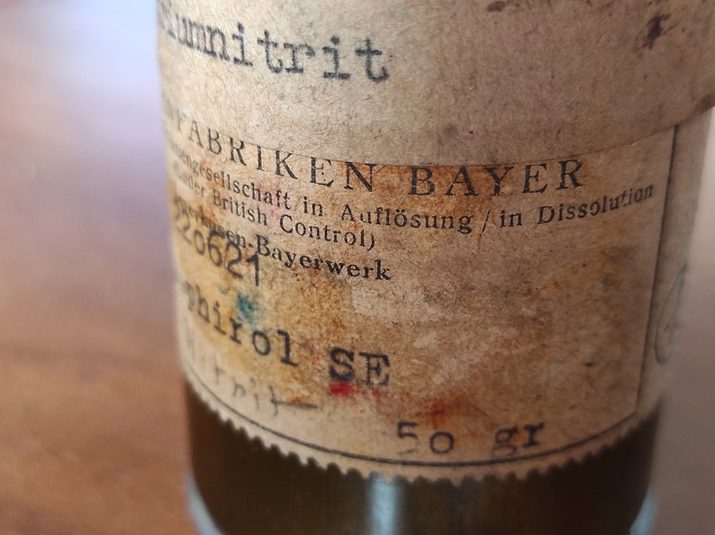 Vintage Extremely Rare Unique Post WWII I.G. Farben Bayer in ...