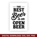 4 Beer Opener Signs Bundle - SVG, DXF & PNG Files for Wood, Laser, Cut ...