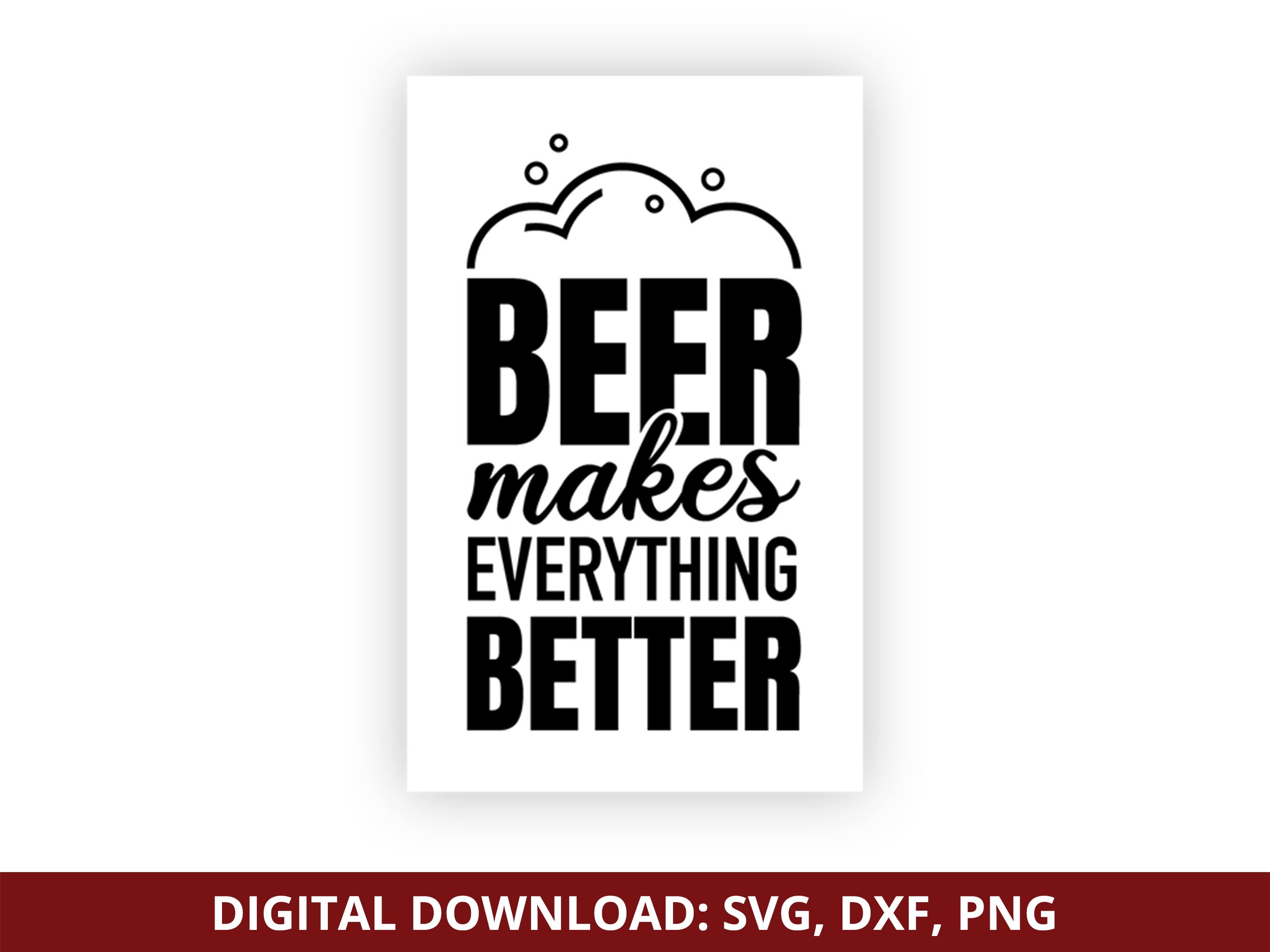 4 Beer Opener Signs Bundle - SVG, DXF & PNG Files for Wood, Laser, Cut ...