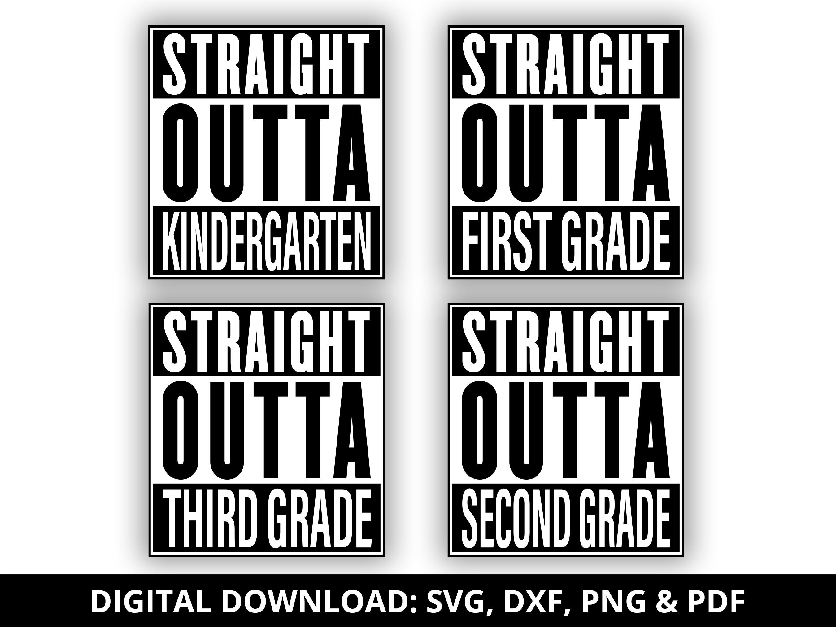 45 Straight Outta SVG Bundle DXF, PNG, Straight Outta Money, Straight ...