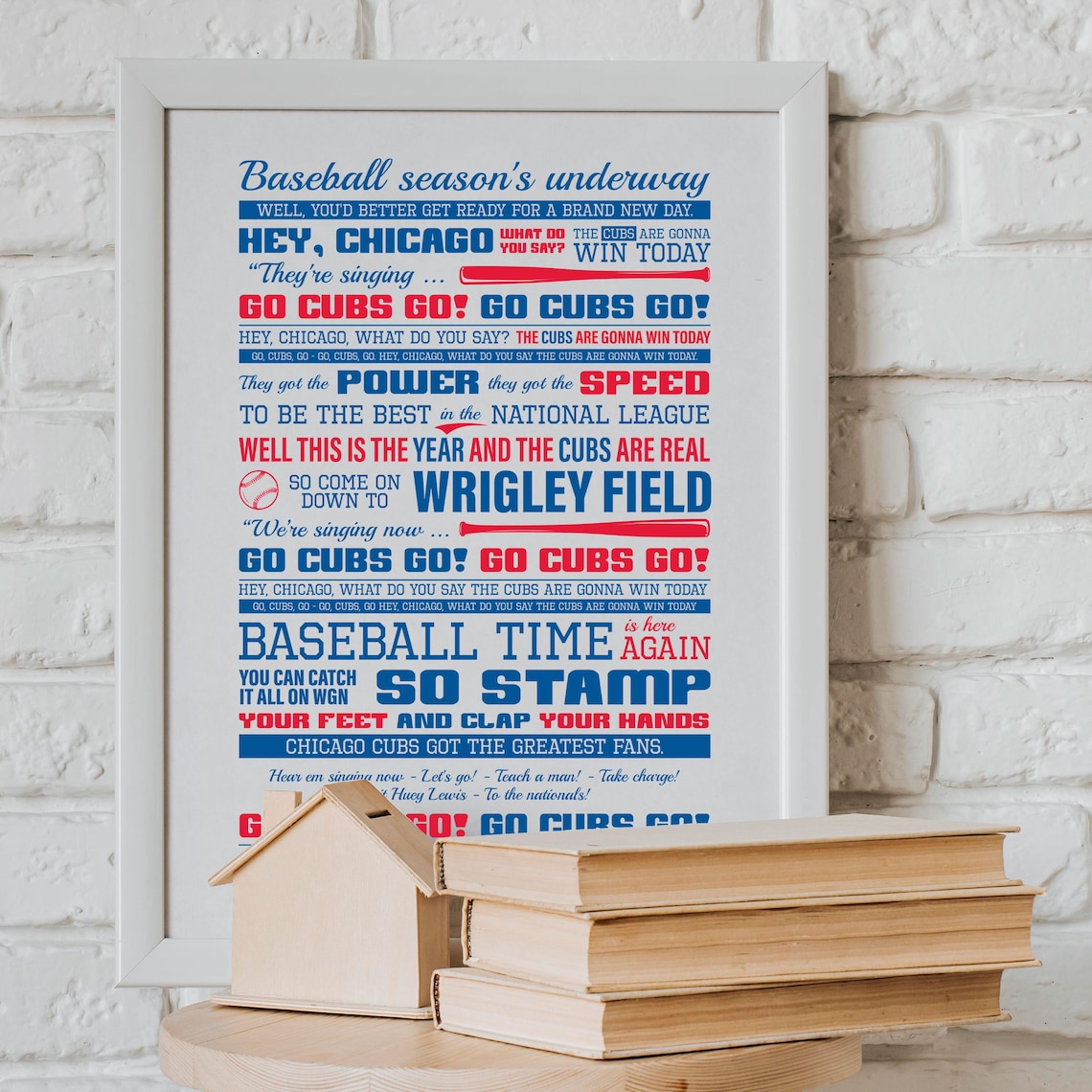 Cubs Victory Song Poster, Chicago Fight Song, Go Cubs Go Posters, Cubs ...