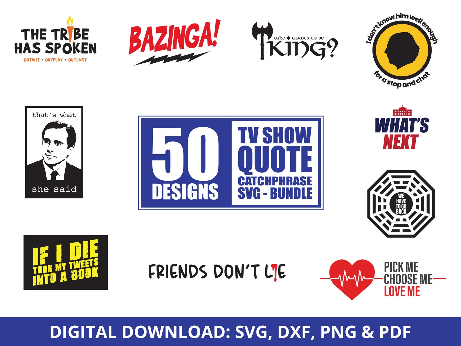50 SVG TV Show Sayings, Catchphrases and Quotes From Your Favorite ...