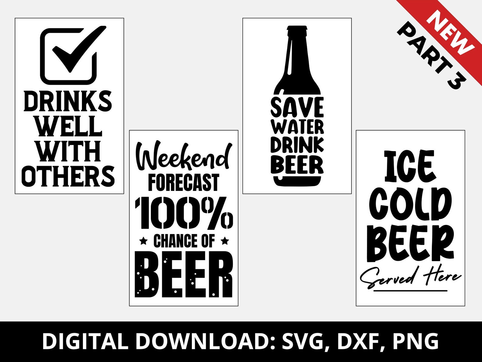 12 Bundle of Beer Opener Signs, Beer Lovers Gift, Outdoor Patio, Bar ...