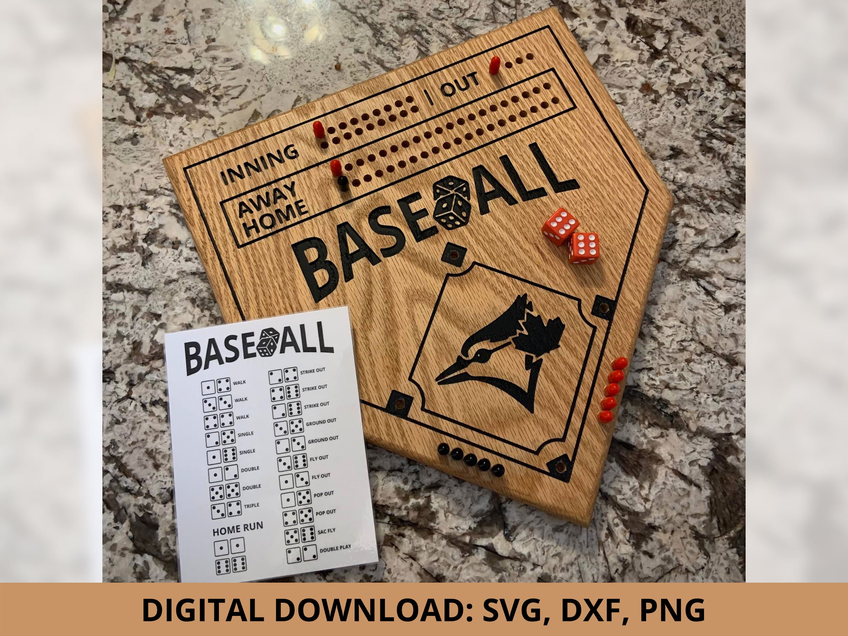 Grand Slam: the Ultimate Baseball Dice Board Game, Roll to Victory Fast ...