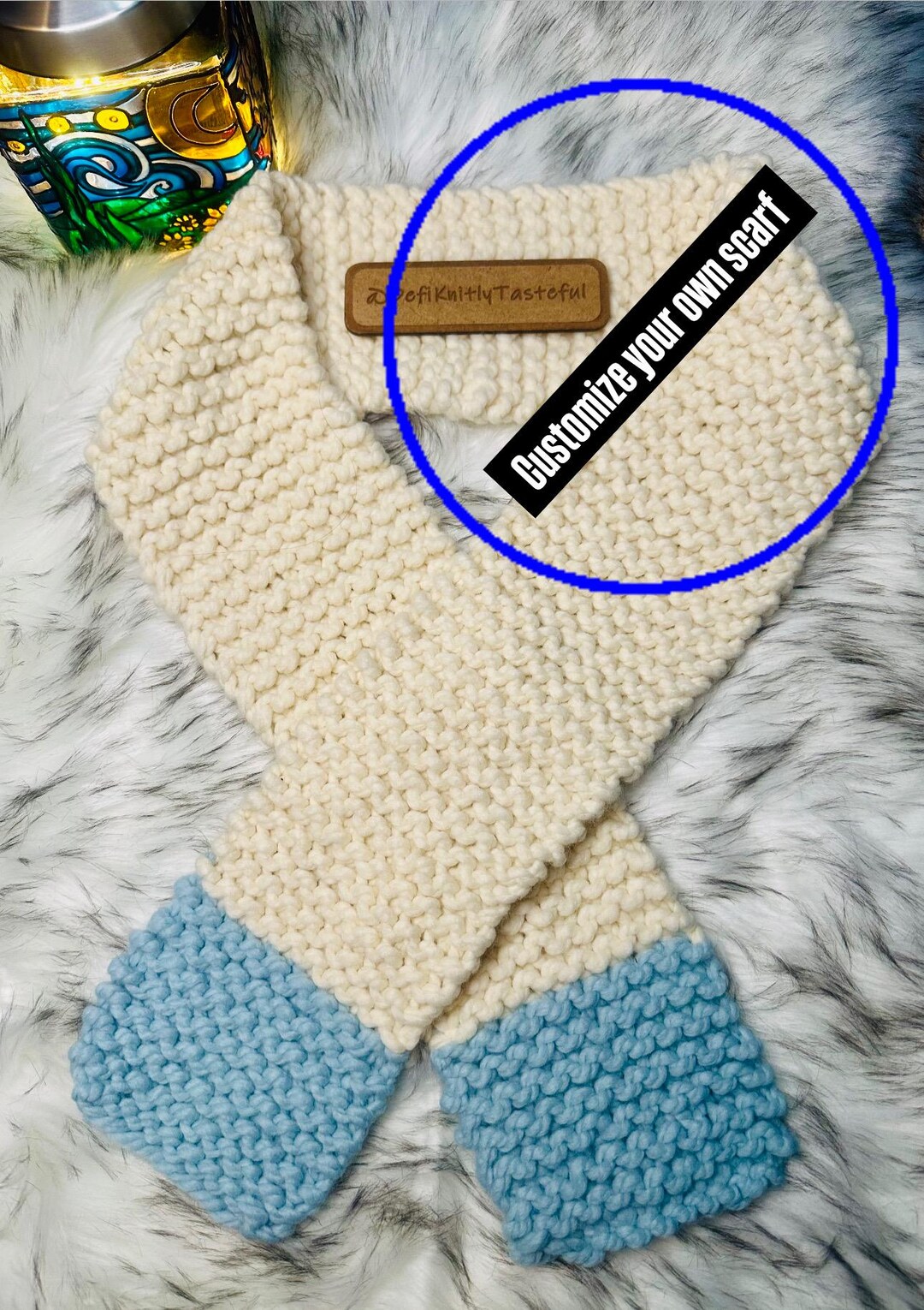 Custom Hand Knit Scarf Create Your Own Winter Scarf Gift for Her Hand ...