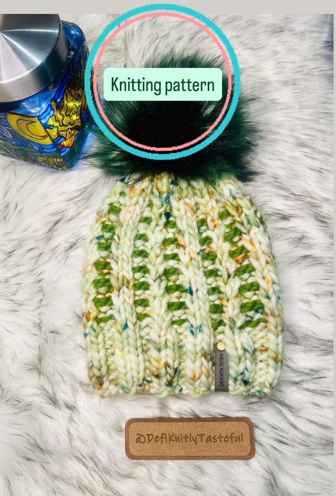 Color Work Beanie Knitting Pattern: Super Bulky Yarn (PDF Download ...