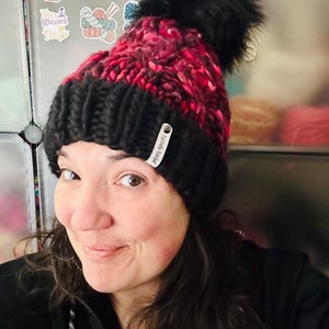Handmade Merino Wool Scrappy Beanie: Colorful Winter Hat With Faux Fur ...
