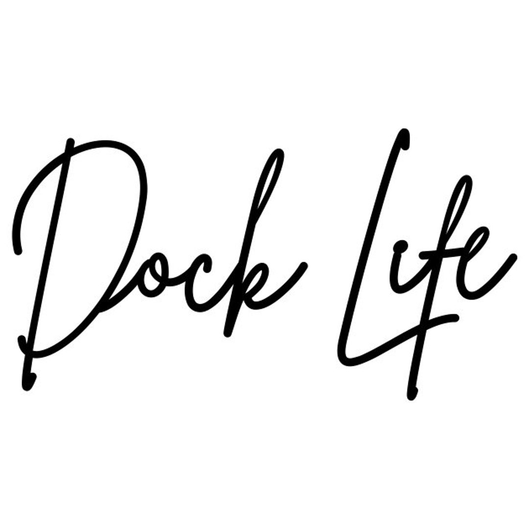 Dock Life Metal Wall Art, Laser Cut Metal Word Art, Lake House Sign ...