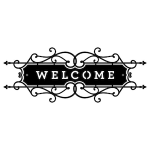 Welcome Sign Metal Wall Art, Outdoor Wall Art New House Gift, Welcome ...