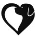 Dog Heart Wall Art, Love Dog Wall Decor, Valentines Metal Sign ...