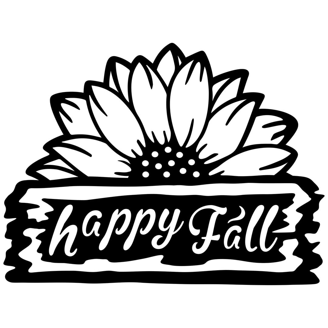 Happy Fall Metal Wall Art, Sunflower Metal Wall Art, Fall Home Decor ...