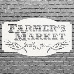 Farmers Market Metal Wall Art, Farmers Market Sign, Laser Cut Farmhouse ...