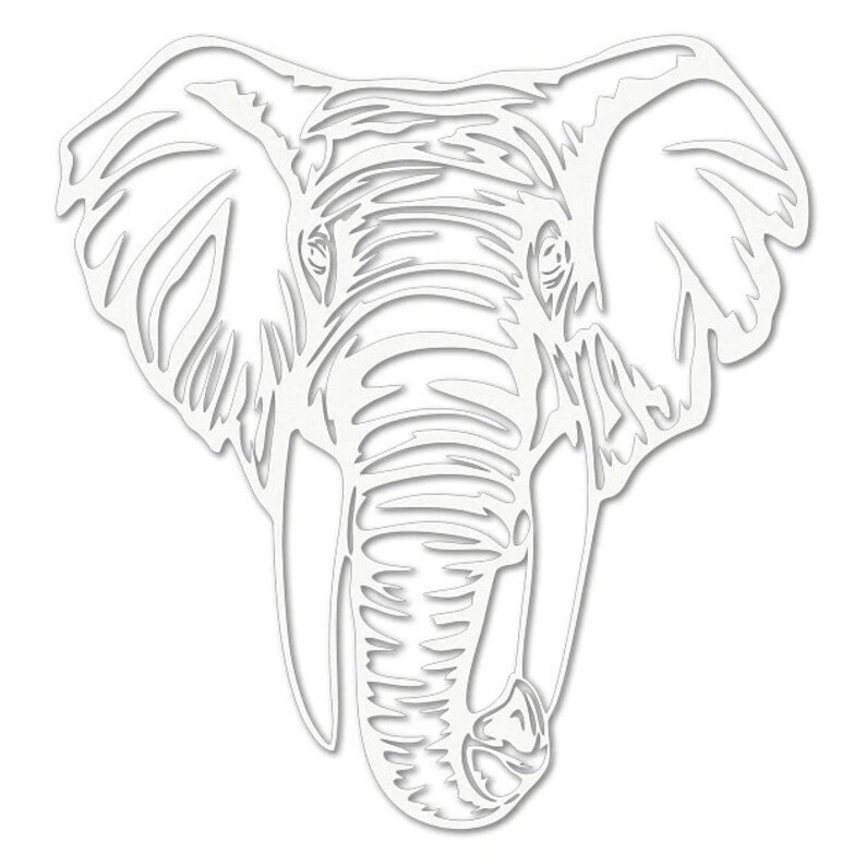 Elephant Metal Sign Elephant Wall Art Animal Decoration - Etsy