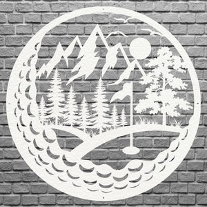 Golf Metal Art Decoration, Golf Metal Wall Art, Golf Wall Decor, Golf ...