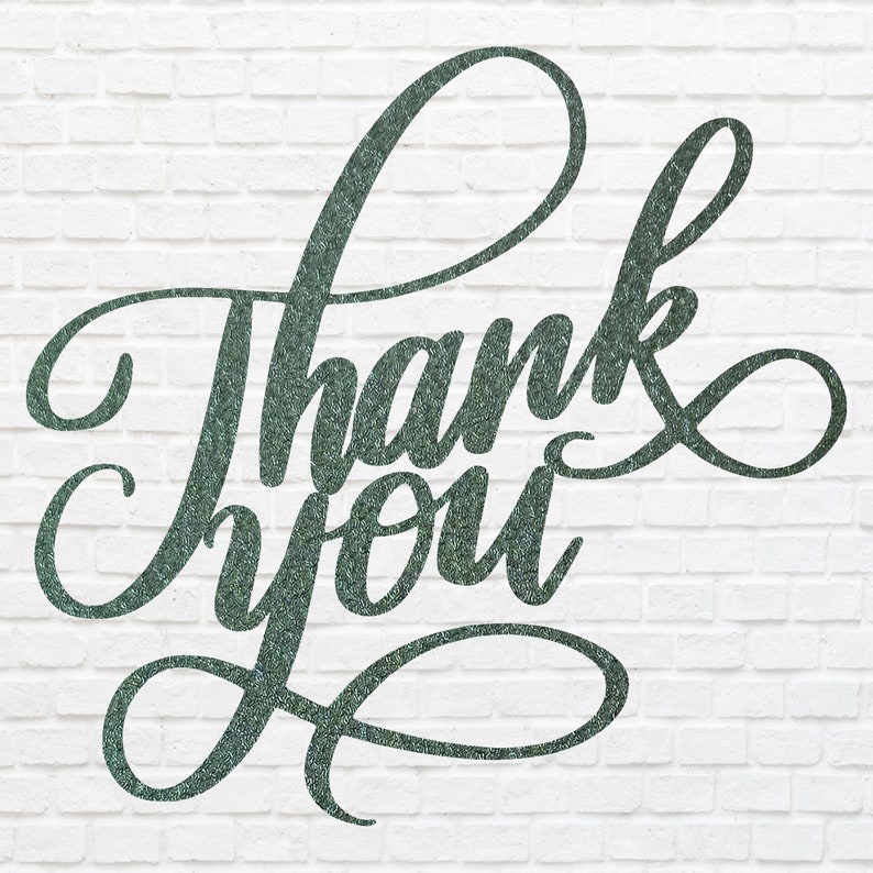 Thank You Metal Sign, Laser Cut Thank You Heart Metal Wall Art, Modern ...