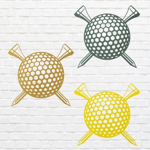 Golf Tee Ball Metal Wall Art, Golf Metal Art Decoration, Golf Wall ...