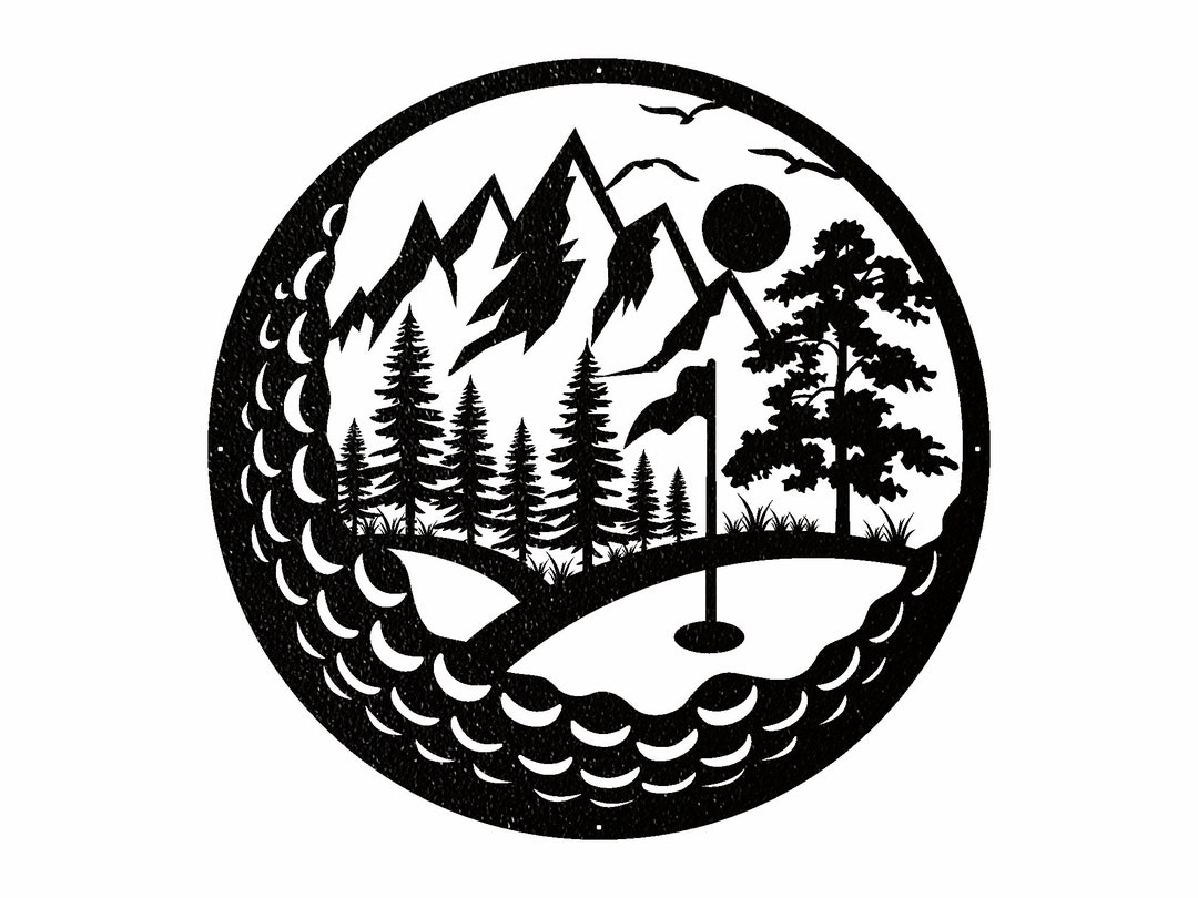 Golf Metal Art Decoration, Golf Metal Wall Art, Golf Wall Decor, Golf ...