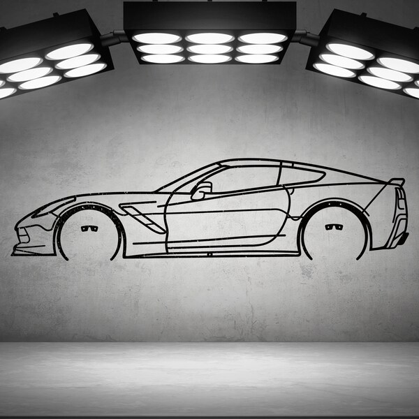 Corvette C7 Metal Wall Art - Etsy
