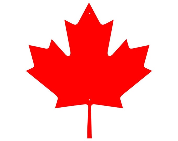 Canada Maple Leaf Sign Metal Art, Heart Design Wall Art for Valentines ...