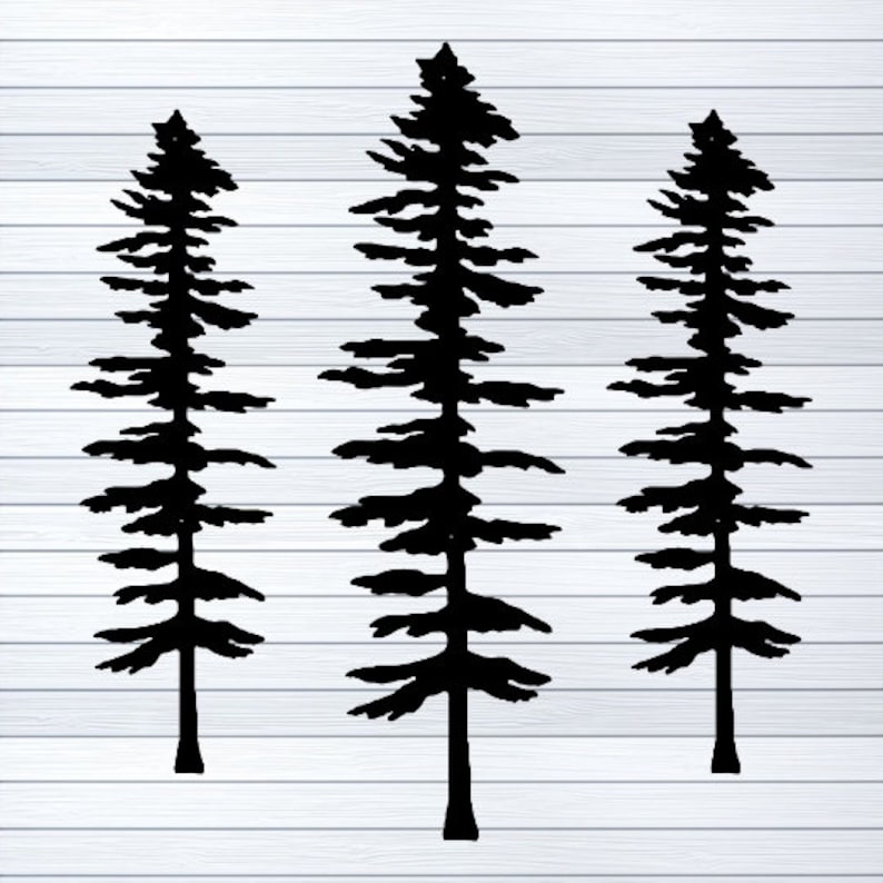 3 Pack Sitka Trees Metal Wall Art Unique Trees Set Nature - Etsy