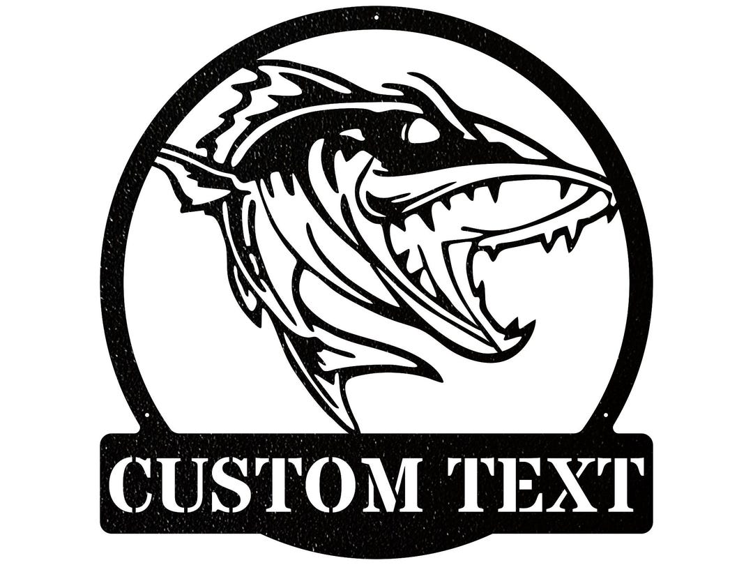 Walleye Hunter Walleye Hunter Wall Art, Custom Fish Art, Hunting Shark ...